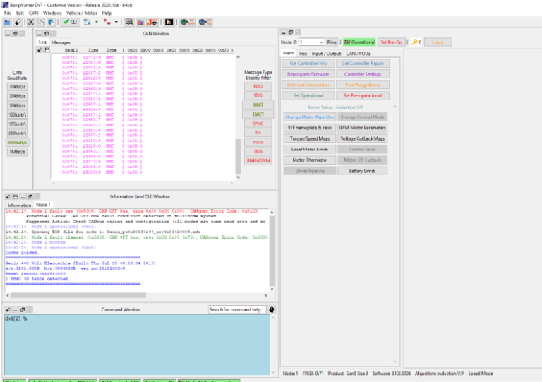 Sevcon DVT programmeer software – HSCT Nijkerk